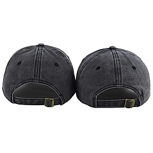 Grandpa and Grandma Est 2024 Hats for Men Women, New Grandparents Birthday Gifts for Baby Announcement, First Time Grandpa Grandma Baseball Cap Black