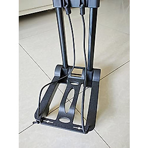 Minisize Folding Luggage Cart with 2 Wheels Lightweight Plastic Luggage Trolley Office Hand Truck for Shopping Travel Camping and School Use Trolley,L12.6 x W9 inch.Maximum Load 66Lbs