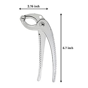 GGOMI Hot Pot Gripper Holder for Korean Stone Ceramic Bibimbap Bowl (Dolsot, Ddukbaegi) Aluminum Tongs, Sizzling Hot Plate 6-2/3 Inch