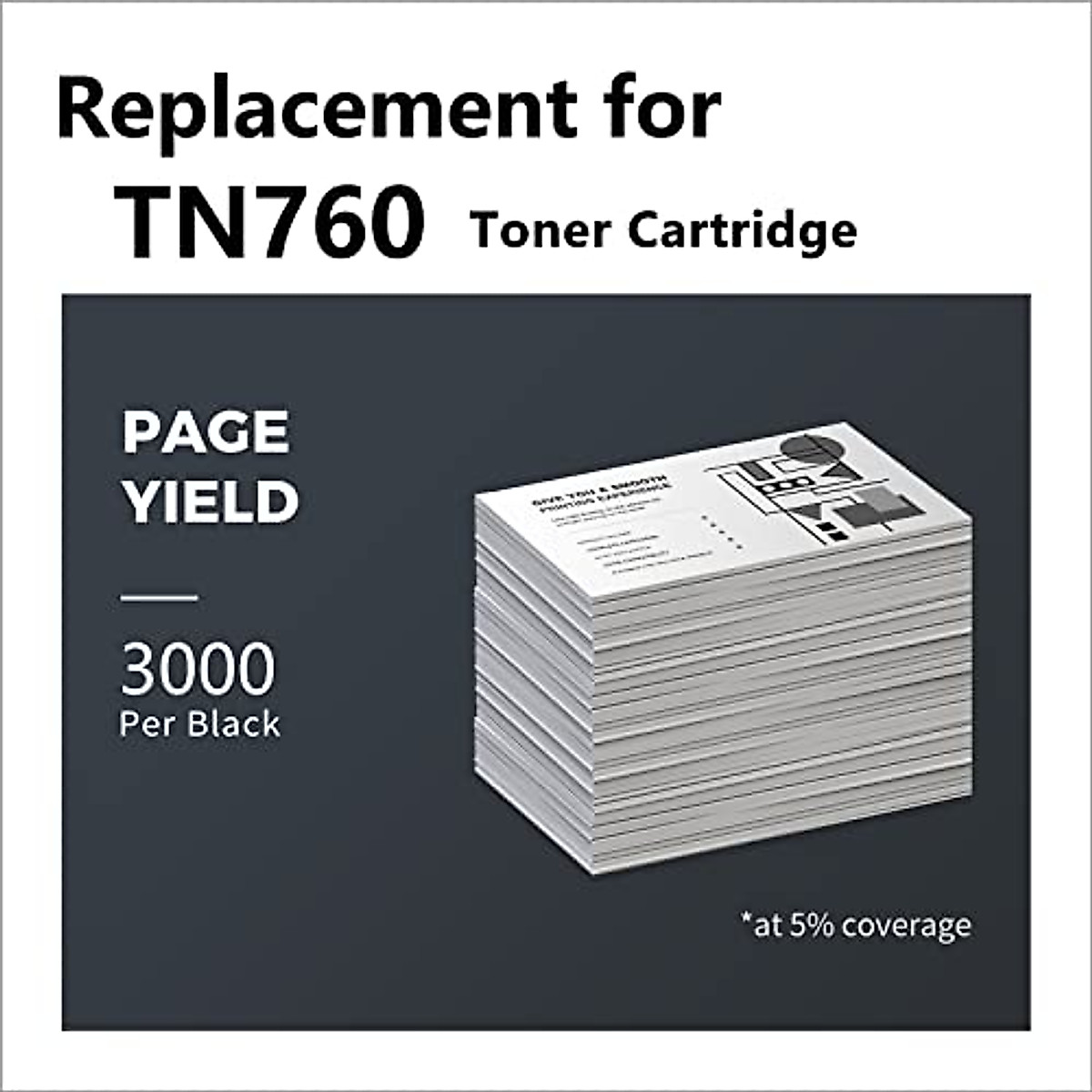 TN760 LemeroSuperx Compatible Toner Cartridges Replacement for Brother TN760 TN 760 TN730 Work for HL-L2350dw HL-L2370dw HL-L2370dw HL-L2395dw (Black, High Yield, 4 Pack)
