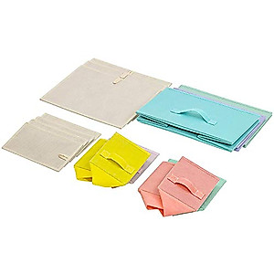 Sorbus Dresser with 7 Drawers - Furniture Storage Chest for Kid’s, Teens, Bedroom, Nursery, Playroom, Clothes, Toy Organization - Steel Frame, Wood Top,Fabric Bins (7-Drawer, Pastel/Black)