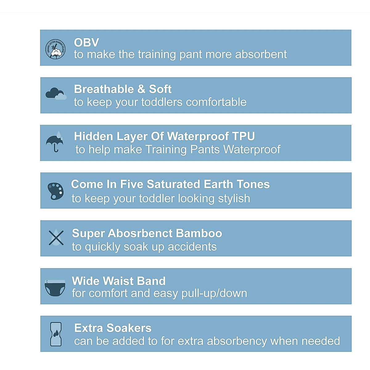 Kanga Care Ecoposh OBV Reusable Pull Up Toddler Underwear Potty Training Pants | Boysenberry Medium 2T/3T