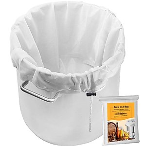 Brew Bag, 2 Pack Extra Large (26" x 22") Straining Bag,Reusable Cold Brew Bags Fine Mesh Bag for Fruit Cider Apple Grape Wine Press Drawstring Straining Brew in a Bag
