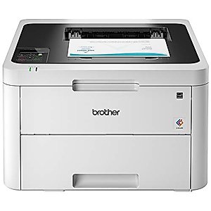 Brother HL-L3230CDW Compact Digital Color, Providing Laser Printer Quality Results with Wireless Printing and Duplex Printing, Amazon Dash Replenishment Ready, White