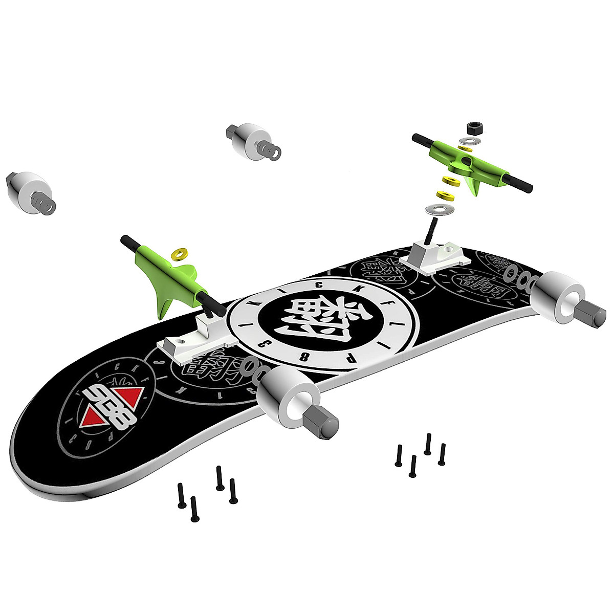 SOLDIER BAR Fan Team Fingerboards Parts Trucks (Purple, PRO 34mm)