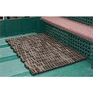 Durable Corporation-400S2030 Dura-Rug Recycled Fabric Tire-Link Outdoor Entrance Mat, 20" x 30"