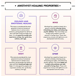 QVVWOPQ 8MM Amethyst Crystal Tiger Eye Stretch Bracelet with Irregular Stone 7.48 In Healing Gemstone Charm Bracelets Chakra Energy Charm Handmade Bracelets for Men Womens