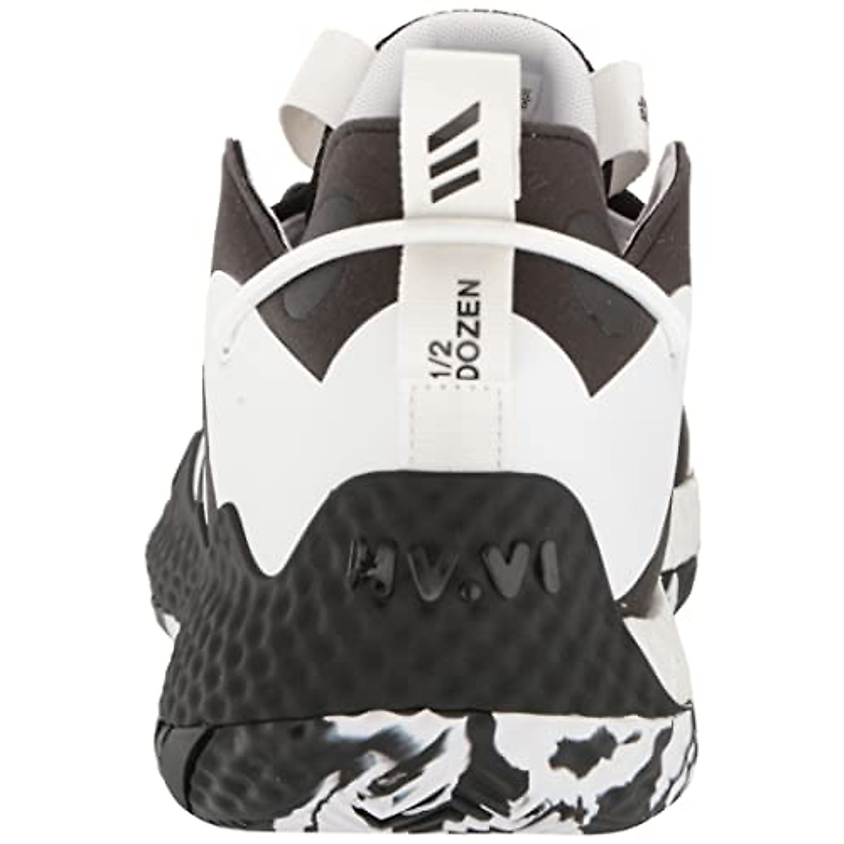 adidas Unisex Harden Vol. 6 Basketball Shoe, Black/Black/White, 11 US Men