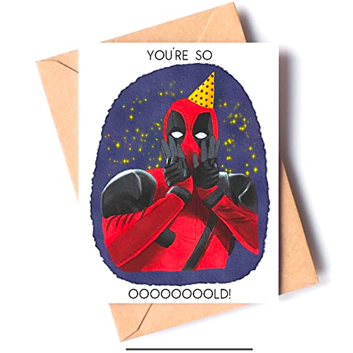 Funny Deadpool Birthday Card for Him Her Hilarious Birthday card Marvel Movie Meme Card for friend Rude Birthday Card Inappropriate Birthday Cards