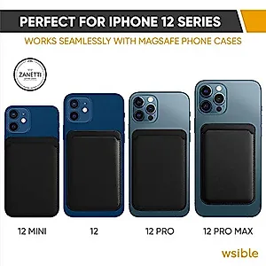 Mag Safe Wallet | Magsafe Wallet Compatible Apple Wallet & Apple Wallet MagSafe & Apple magsafe Wallet & Magsafe Wallet iPhone 14 Pro Max, Magsafe Wallet iPhone 14 Pro | iPhone Magsafe Wallet | Black