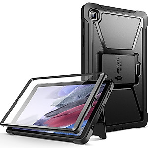 ZtotopCases Case for Samsung Galaxy Tab A7 Lite 8.7 inch 2021 Tablet (SM-T227/T225/T220), Built-in Screen Protector, Dual Layer Shockproof Full Protective Cover with Kickstand - Black