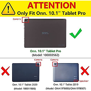 DMLuna Case for Onn 10.1 Tablet Pro (Model:100003562) ONLY (NOT FIT ONN 10.1 Tablet Model: 100011886 / ONA19TB003), Folio PU Leather Stand Case with Hand Strap Card Holder, Glitter Rose Gold