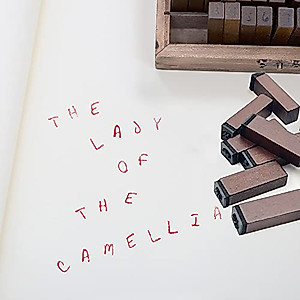 Alphabet Stamps 70 PCS Vintage Wooden Rubber Letter Number Alphabet Combination Letter Stamp Diary Ablum Wedding Letter Wood Rubber Stamp Set with Vintage Wooden Box Gift (Cursive Writing)