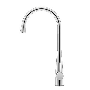 Kitchen Faucet Modern Single Handle High-arch Gooseneck Lead-free Solid Brass Sink Faucets