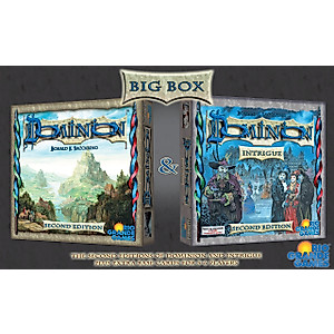 Rio Grande Games: Dominion Big Box 2nd Edition: Strategy Board Game, Comes with Extra Base Cards for 5-6 Players, Compatible with All Dominion Expansions