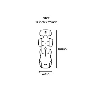 POLED Airluv Car Seat Liner, Absorbs Sweat, Moisture Wicking Wind Proof Fabric, Car Seat Cooling Pad For Toddlers, Kids, Babies, Accessories for Baby in Hot Summer, Button Control- Tiffany