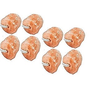 Yield Titan Himalayan Pink Salt 30 LB, Salt Licks for Animals Licking Block for Horses, Cows, Deer, and Other Livestock - Rope Included (8 Qty)