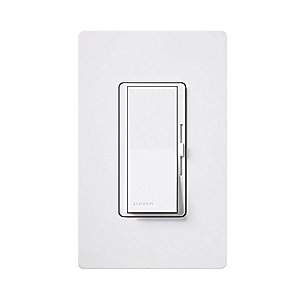 Lutron DVCL-153PH-WH Diva CFL/LED Clam Cad White
