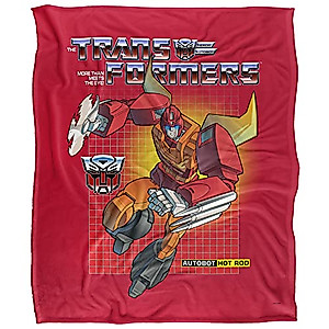 Transformers Hot Rod Silky Touch Super Soft Throw Blanket 50" x 60"