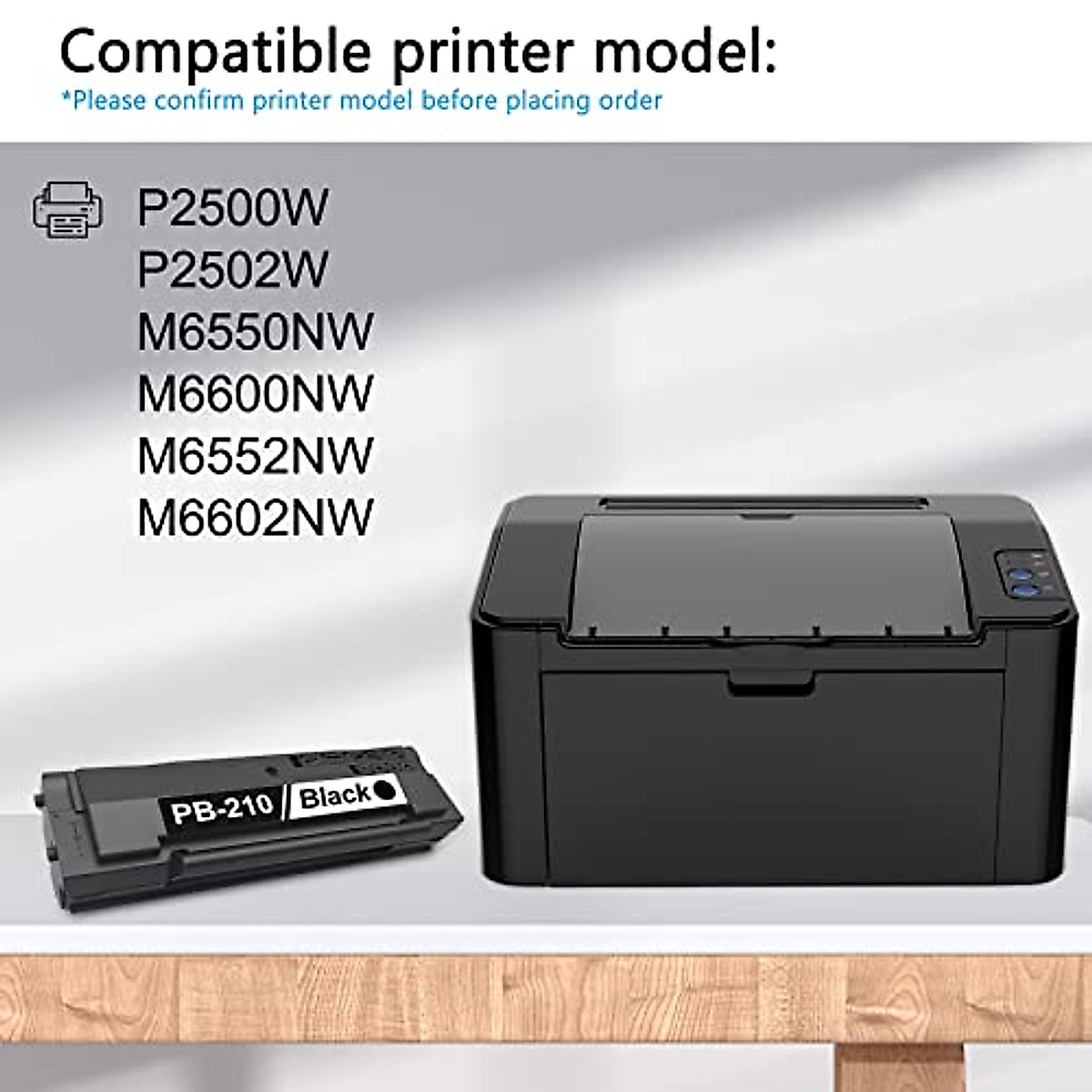 PB210 PB-210 Toner Cartridge - HIYO PB210 Toner Cartridge Black Compatible Replacement for Pantum PB210 PB210S Toner P2500W P2502W M6550NW M6600NW M6552NW M6602NW Printer