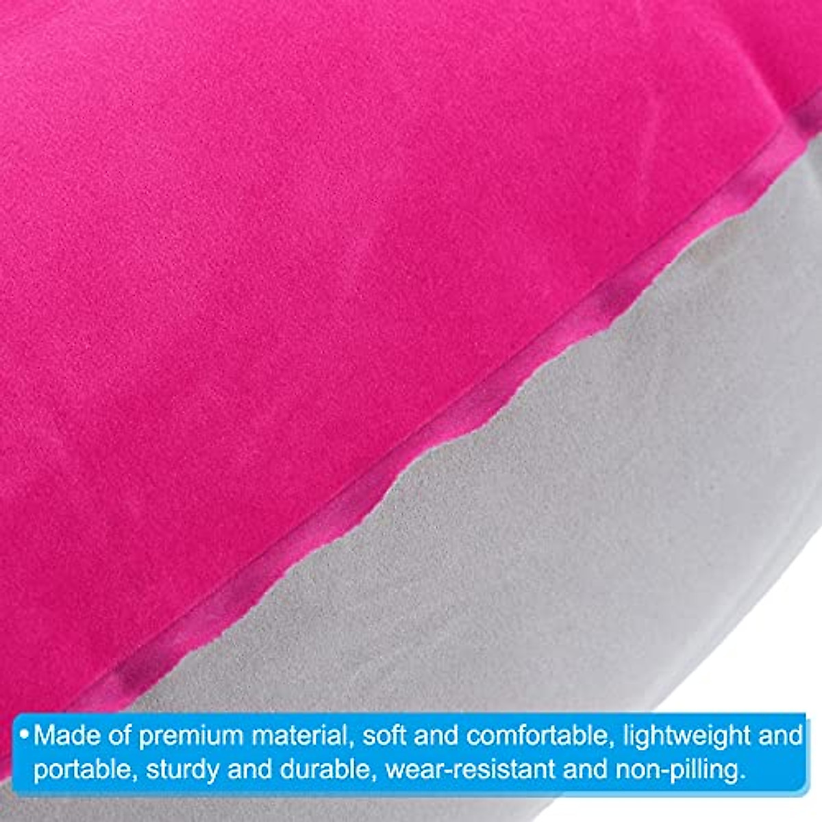 PATIKIL Travel Neck Pillow, U Shaped Pillow Portable Head Neck Support Travel Neck Flight Pillow for Airplane Train Office, Pink