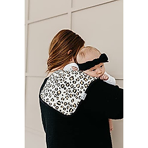 Copper Pearl Premium Baby Burp Cloths - 3-Pack Large Cotton Burp Cloths, Extra Soft Spit Up Rags with 3 Absorbent Layers, Perfect for Baby Boy and Baby Girl Gifts (21" x 10" Size, Zara Set)