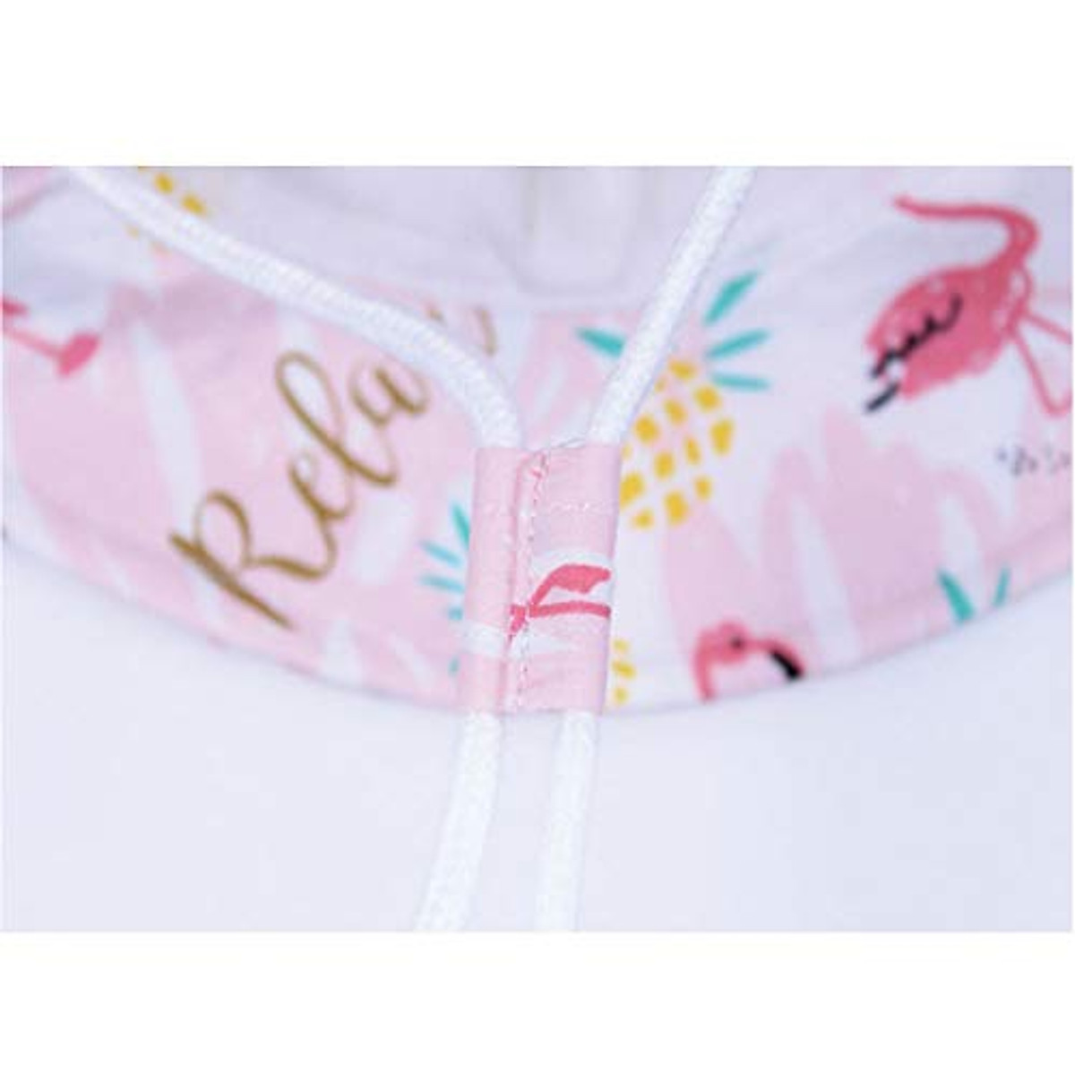 Baby Sun Hat Toddler Kids Wide Brim Sun Protection Hats Infant Beach Swimwear Bucket Cap (US, Age, 3 Months, 12 Months, Flamingo-Pink)