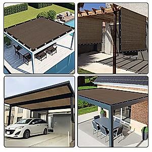 Artpuch Pergola Shade Cover Outdoor Sun Shade Cloth with Grommets Shade Tarp for Patio, Carport, Backyard