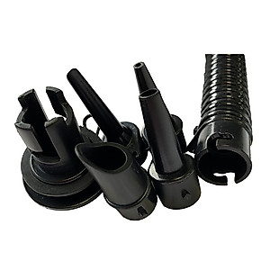 RAVE Sports 01083 High Speed Inflator/Deflator, 3.0 psi, 48 CFM 120 VAC, with Adaptors, black