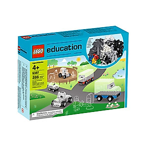 LEGO Wheel Accessory Set 9387, Fine Motor Skill Educational Development Toy for Girls & Boys Ages 4 & Up (286Piece)