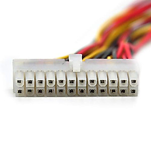 KOZYFOX 11.8 inch 24 Pin ATX Power Extension Cable Come with DIY Kit (3 x Static Free Finger Cots & 1 x Reusable Cable Ties), 24 pin ATX Male to 24 pin ATX Female, 1 Pack