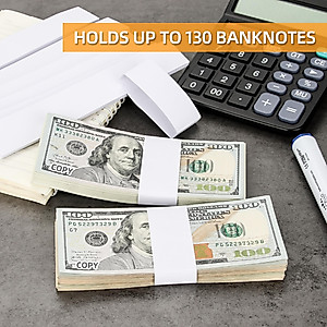 Money Bands for Cash Blank White Cash Bands Self Adhesive Currency Straps for Bill Wrappers Cash Organizer 550PCS