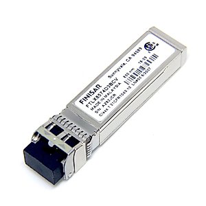 Finisar SFP+ Module - For Optical Network, Data Networking - 1 LC Duplex 10GBase-SR/SW Network - Optical Fiber Multi-mode - 10 Gigabit Ethernet, Gigabit Ethernet - 10GBase-SR/SW, 1000Base-SX - Hot-plu