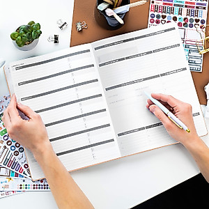 Clever Fox Planner PRO – Weekly & Monthly Life Planner to Increase Productivity, Time Management and Hit Your Goals, 8.5x11″ (Rose Gold)