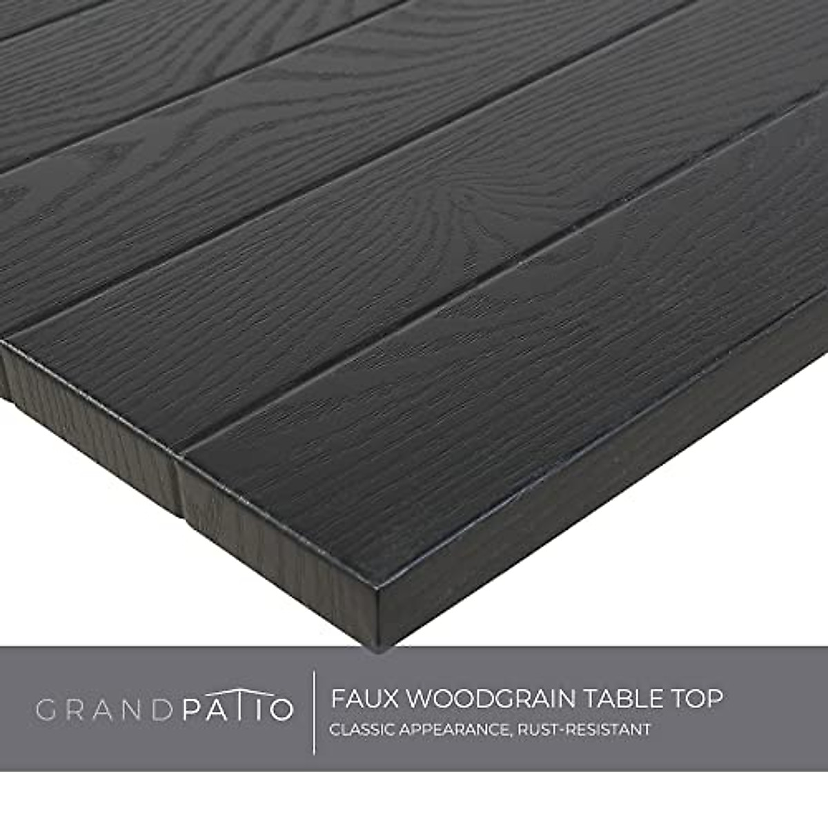 Grand patio 7 Pieces Outdoor Dining Set, Patio Dining Set for 6 with 1 Rectangular Dining Table,Metal Patio Garden Set for Backyard,Patio