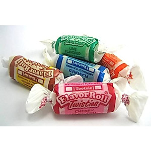 Mini Tootsie Roll Chews, Individually Wrapped, Bulk Candy, Fruit Flavored (1 Pound)