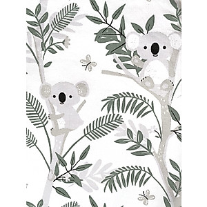 Rey & Shay Sleep Sacks - 100% Cotton Super Soft Baby Wearable Sleeping Bag, 6-18 Month, 1.5 TOG. (Green Koala)