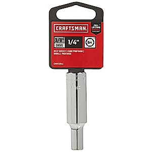 CRAFTSMAN Deep Socket, SAE, 3/8-Inch Drive, 1/4-Inch, 6-Point (CMMT23144)