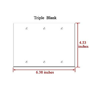 Triple Blank Wall Plate Cover - Turtle Nature Animal Carapace Little Turtle