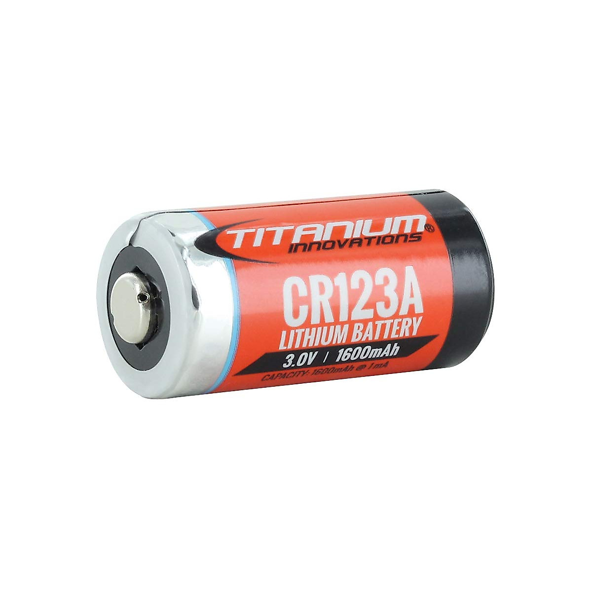 TITANIUM INNOVATIONS CR123A 3V Lithium Battery, Shrink Wrapped in Pairs (12 Card)