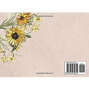 Happy Birthday Guest Book: Birthday guest book Sunflowers Cover Design Idea Alternative Guest Sign-in Book best geft idea for Wedding Reception Desk