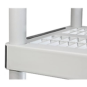 HDX 36” x 72” 5-Tiered Ventilated Plastic Storage Shelving Unit w/ Raised Feet and Tool-Free Assembly