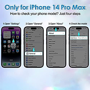 Hython for iPhone 14 Pro Max Case, Heavy Duty Full-Body Defender Protective Phone Cases Glitter Bling Sparkle Hard Shell Hybrid Shockproof/Drop Proof 3-Layer Military Rubber Bumper Cover Women Girls