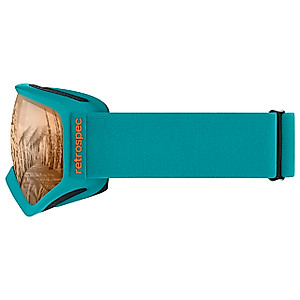 Retrospec Dipper Kids Ski Goggles Unisex for Boys and Girls Youth Ski Goggles Over Glasses UV Protection, Anti-Fog and Adjustable Anti-Slip Straps