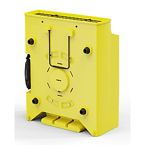 AlorAir 4 Pack Zeus 900 Air Mover Commercial Blower for Carpets, Walls, Plumbing Use, Variable Speed Floor Blower Fan, 950 CFM with 1.8 Amps, Circuit Breaker Protection, on-Board Duplex GFCI, Yellow