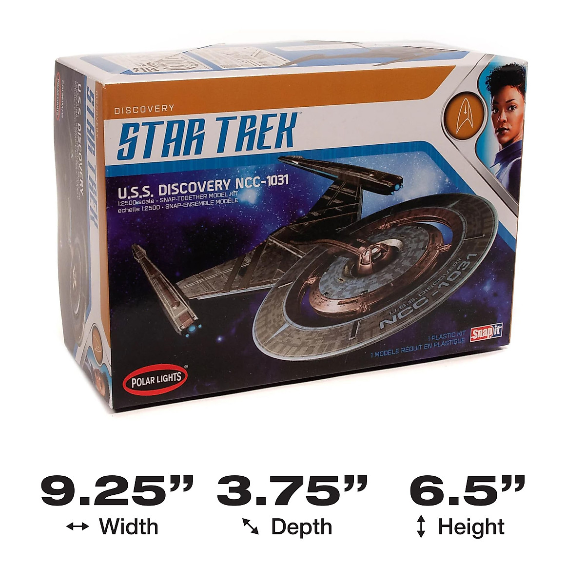 Polar Lights Star Trek U.S.S. Discovery NCC-1031 1:2500 Scale Plastic Model Kit (POL961M)