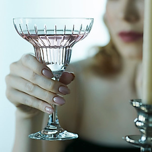 GRACE ERA Margarita Glasses Set Cocktail Glasses for Bar, Frozen Margaritas, Martini, Mixing Cocktails, Gin and Tonic glasses, Set of 2-10oz (Set of 2)