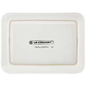 Le Creuset Stoneware European Butter Dish, White