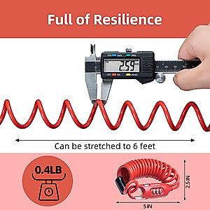 ROCKBROS Bike Lock Cable Combination Motorcycle Helmet Lock High Security Bicycle Lock - 6FT Long, Portable, Anti-Theft, for Scooter/Bicycle/Ebike