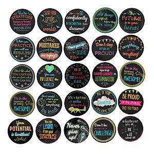 Really Good Stuff Positive Affirmation Chips - 100 Pack with 50 Motivational, Encouragement, Inspirational and Kindness Sayings